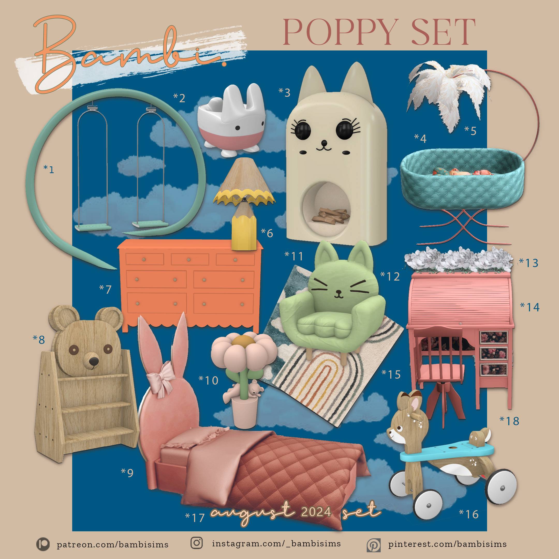 Poppy Set - The Sims 4 Build / Buy - CurseForge