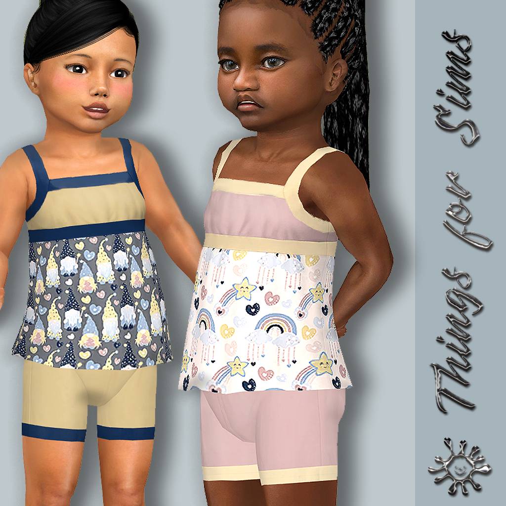 Toddler Bedtime Pajamas Top - Gallery - The Sims 4 Create a Sim ...