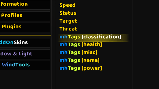 MH Custom Tags (ElvUI Plugin) - World of Warcraft Addons - CurseForge