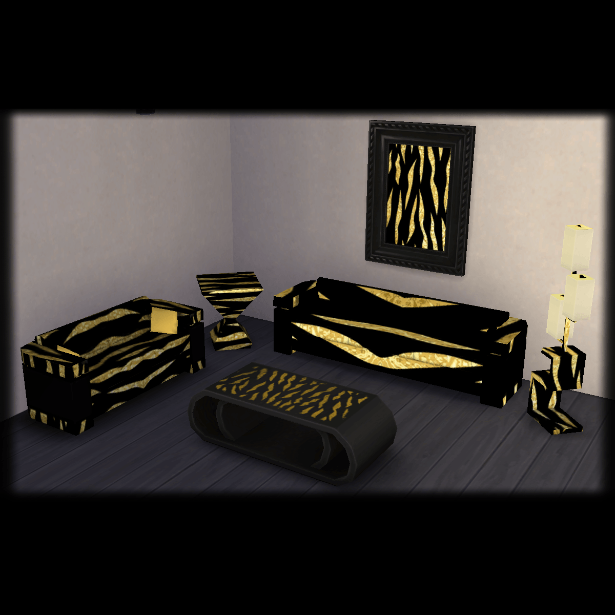 Zebra Stripe Living room set - Gallery - The Sims 4 Build / Buy ...