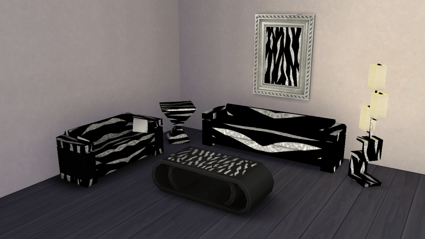 Zebra Stripe Living room set - Gallery - The Sims 4 Build / Buy ...