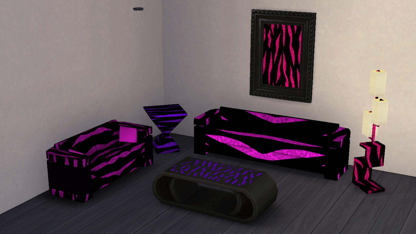 Zebra Stripe Living room set - Gallery - The Sims 4 Build / Buy ...