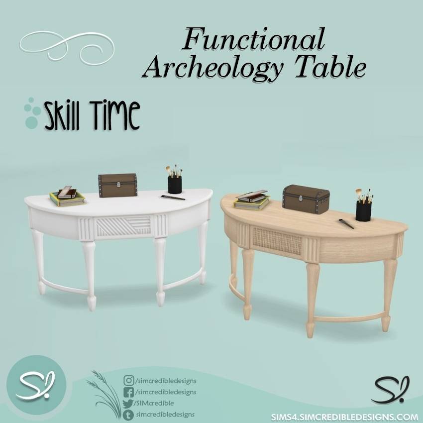 Functional Archeology Table 2 🔎🤠📜 - Gallery - The Sims 4 Build / Buy ...
