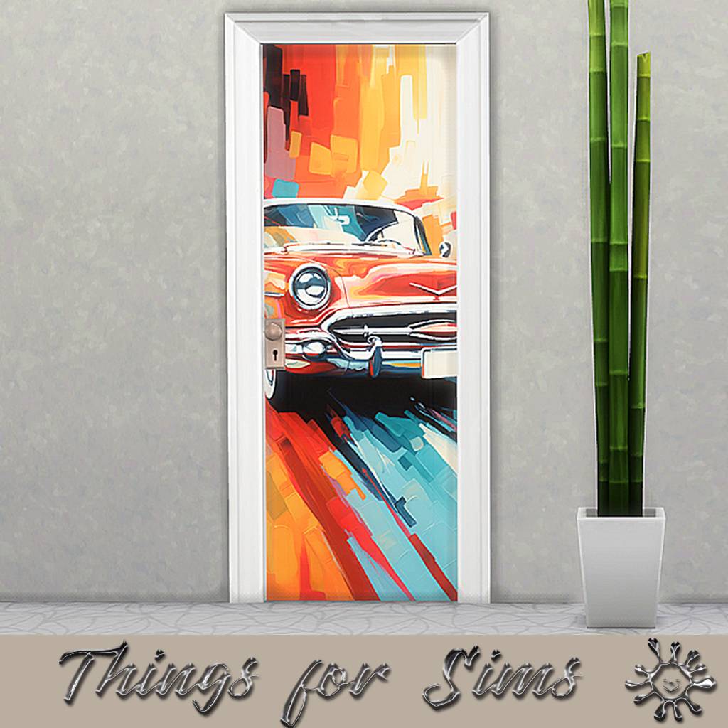 Door with Car Poster - Gallery - The Sims 4 Build / Buy - CurseForge