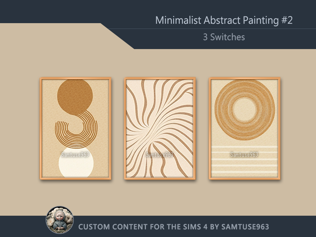 Minimalist Abstract Painting #2 Sellable Extra A Samtuse963 - The Sims ...