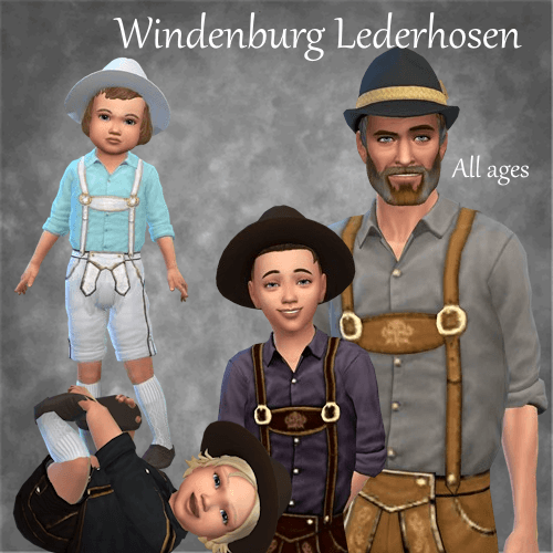 Windenburg Lederhosen - Gallery - The Sims 4 Create a Sim - CurseForge