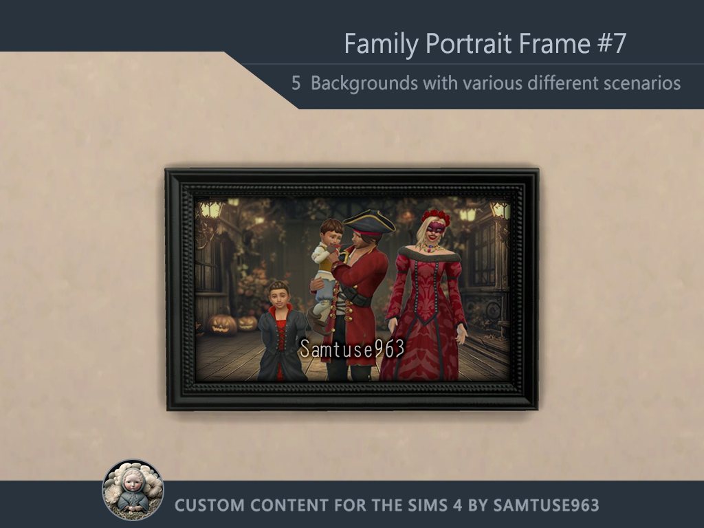 Family Portrait Frame #7 Samtuse963 - Gallery - The Sims 4 Build / Buy ...