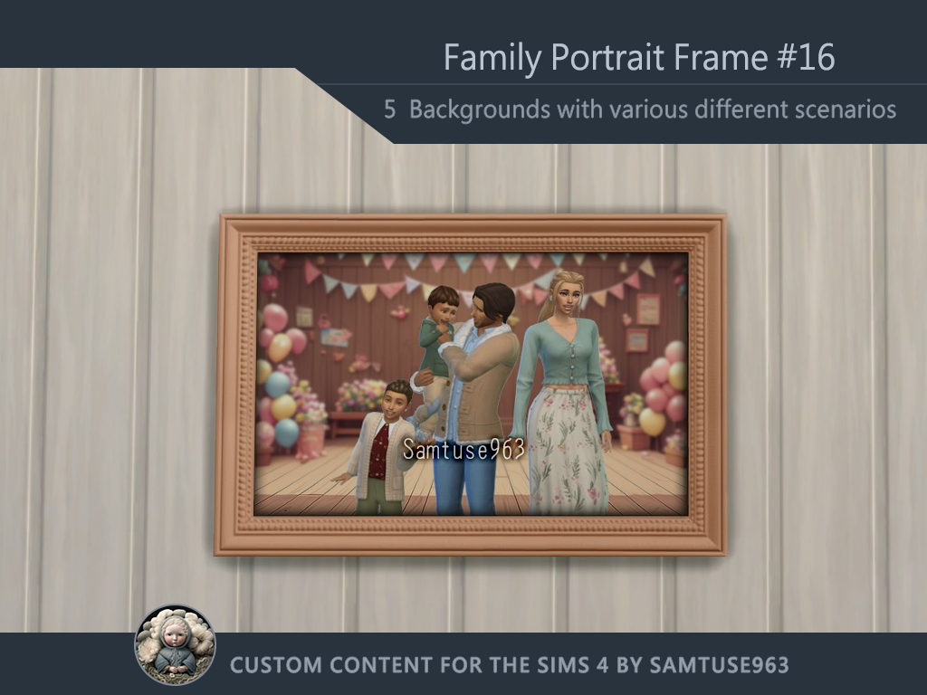 Family Portrait Frame #16 Samtuse963 - The Sims 4 Build / Buy - CurseForge