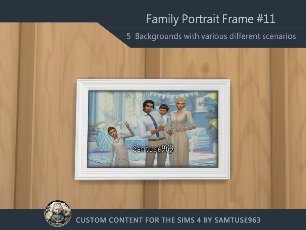 Family Portrait Frame #11 Samtuse963 - Gallery - The Sims 4 Build / Buy ...