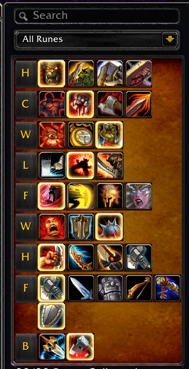 Simplified Rune Frame - World of Warcraft Addons - CurseForge