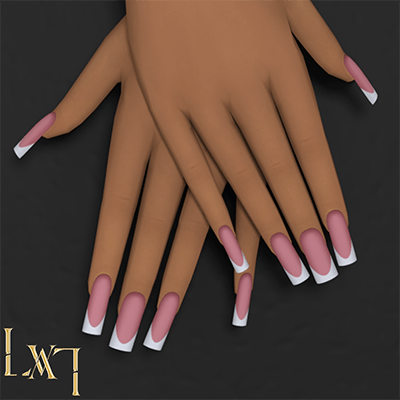 Elegant Square Nails - The Sims 4 Create a Sim - CurseForge