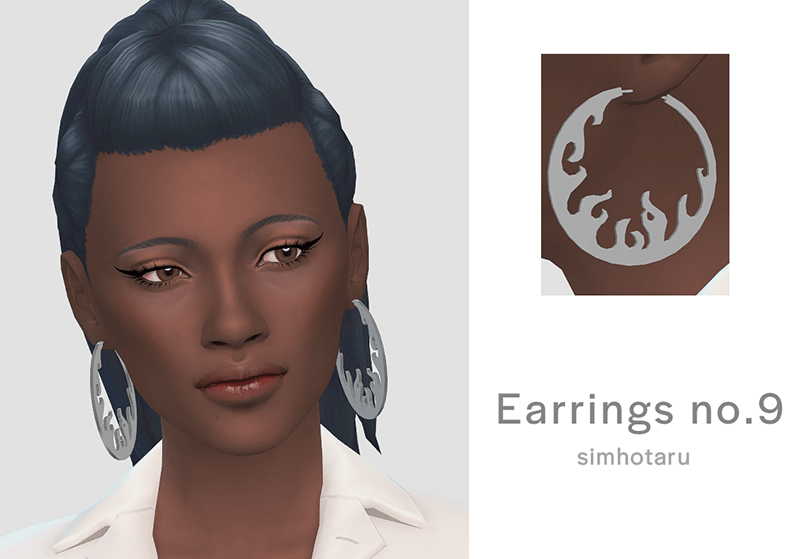 Earrings no.9 - The Sims 4 Create a Sim - CurseForge