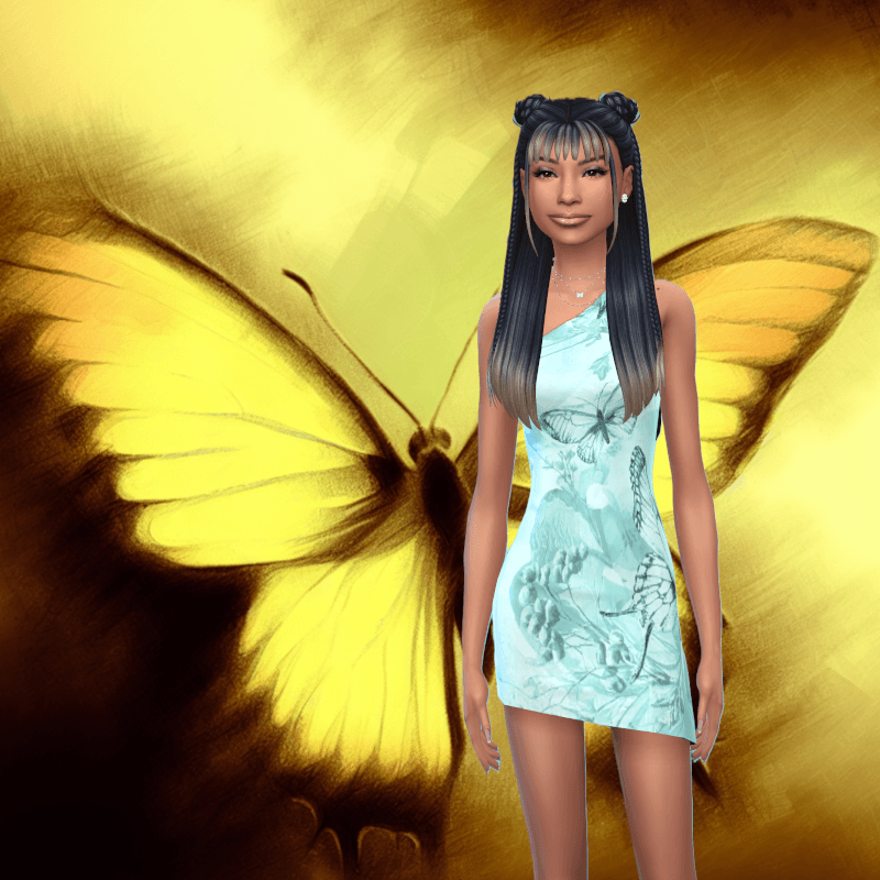 Butterfly Dress - The Sims 4 Create a Sim - CurseForge
