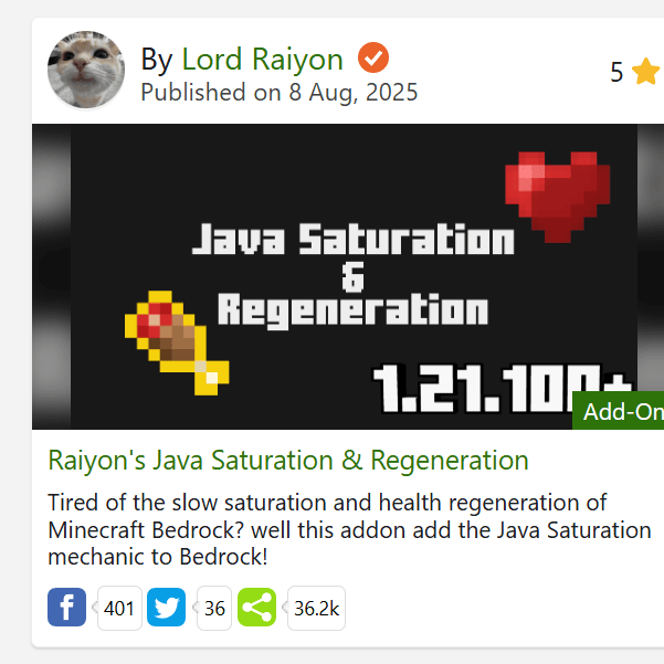 Raiyon's Java Combat - Minecraft Bedrock Addons - CurseForge