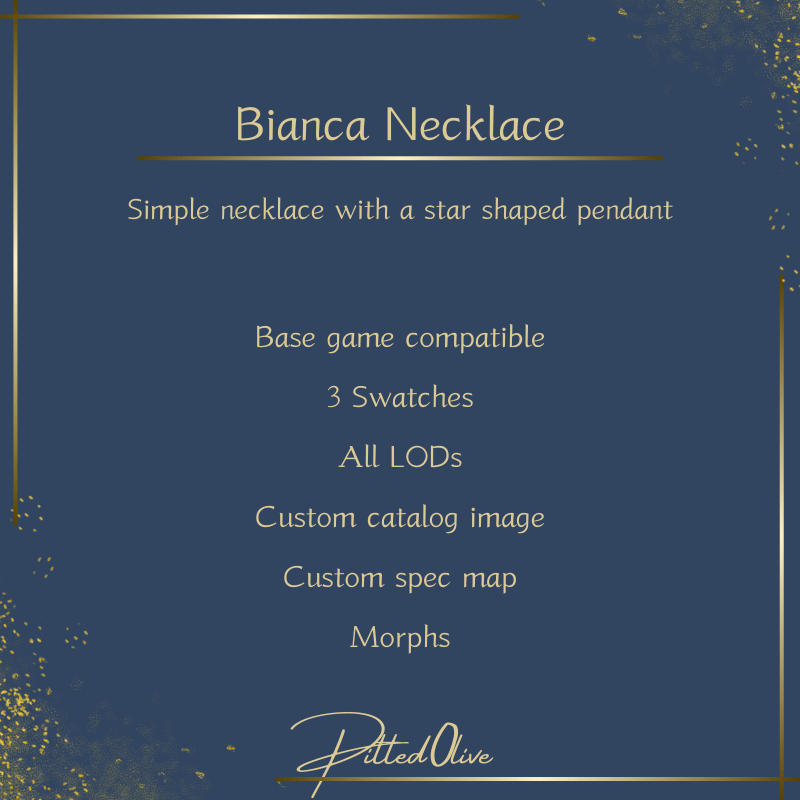 Bianca Necklace - The Sims 4 Create a Sim - CurseForge