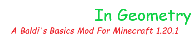 Basics In Geometry - Minecraft Mods - CurseForge