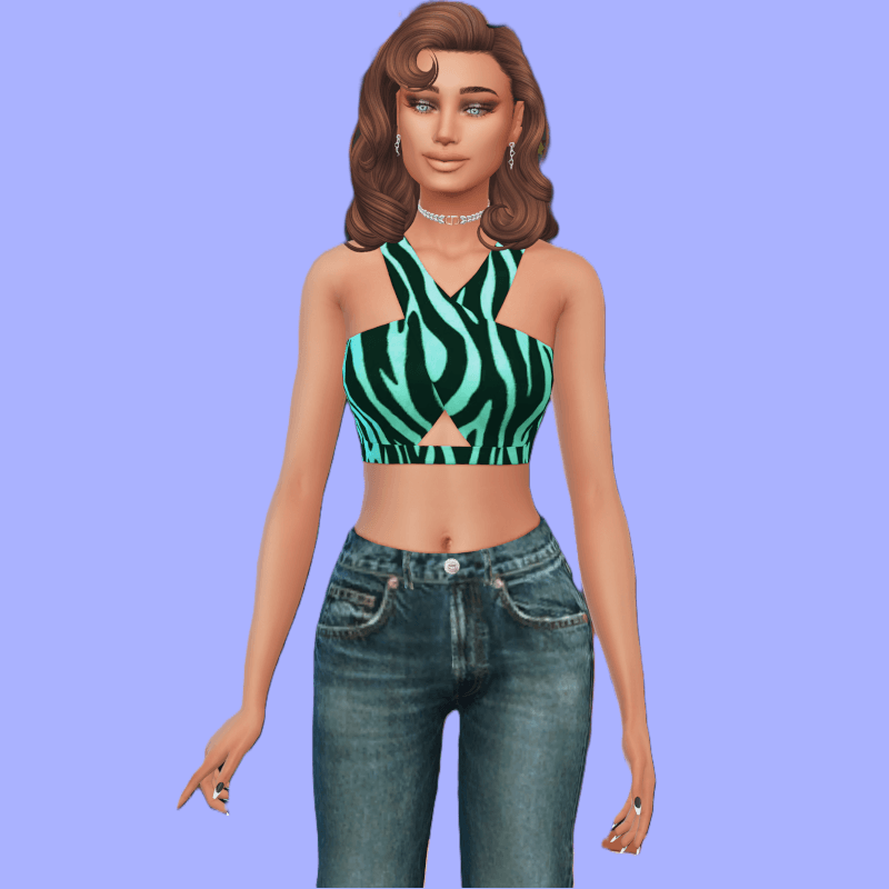 Zebra Tank Top - The Sims 4 Create a Sim - CurseForge