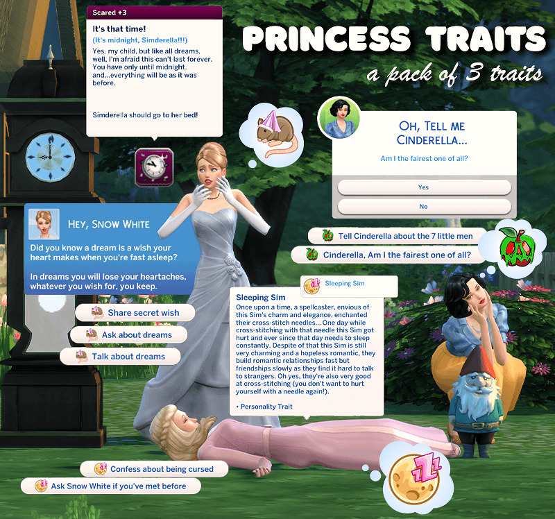 Princess TRAITS - The Sims 4 Mods - CurseForge
