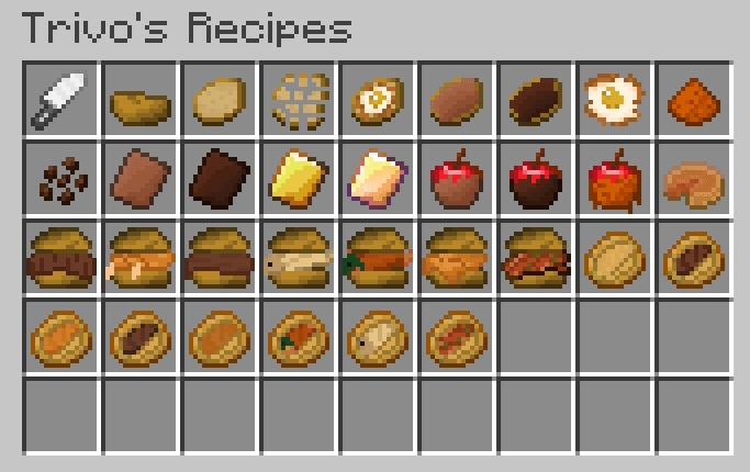 Trivo's Food Recipes - Minecraft Mods - CurseForge
