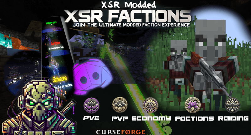 XSR ZOMBIE FACTION PVP - Minecraft Modpacks - CurseForge