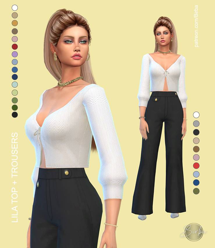Lila Top - The Sims 4 Create a Sim - CurseForge