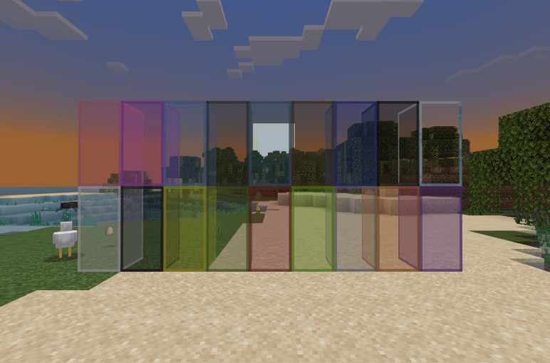 Connected Glasses - Minecraft Bedrock Addons - CurseForge