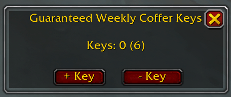 Guaranteed Weekly Coffer Key Tracker - World of Warcraft Addons ...