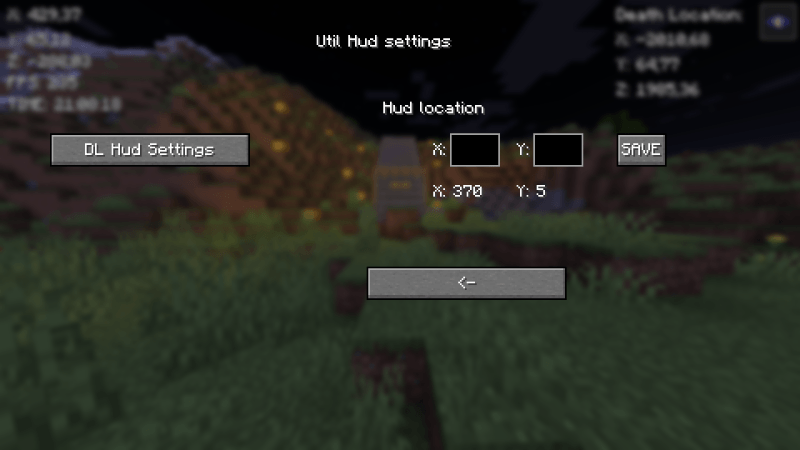 UTIL HUD (Coordinates, Fullbright, Fps, time, Last Death location ...