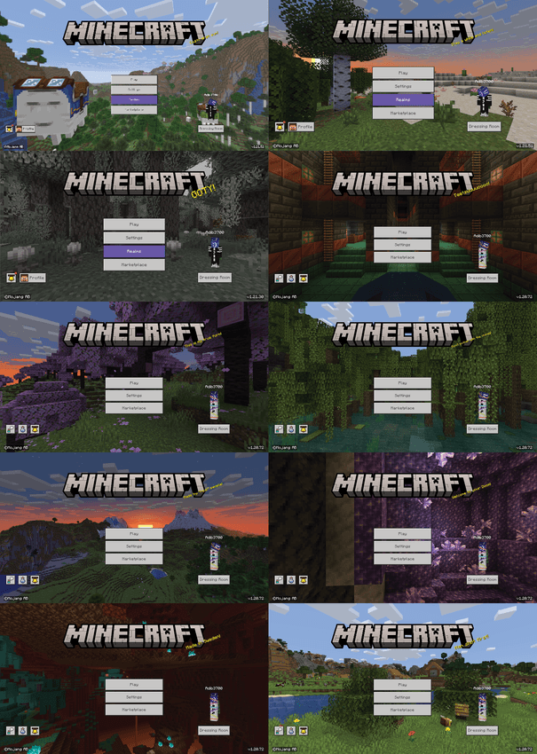 All Minecraft Panorama - Minecraft Bedrock Texture Packs - CurseForge