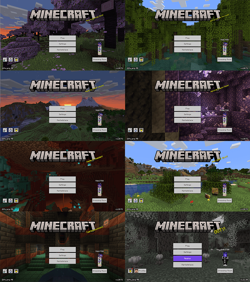 All Minecraft Panorama - Minecraft Bedrock Texture Packs - CurseForge