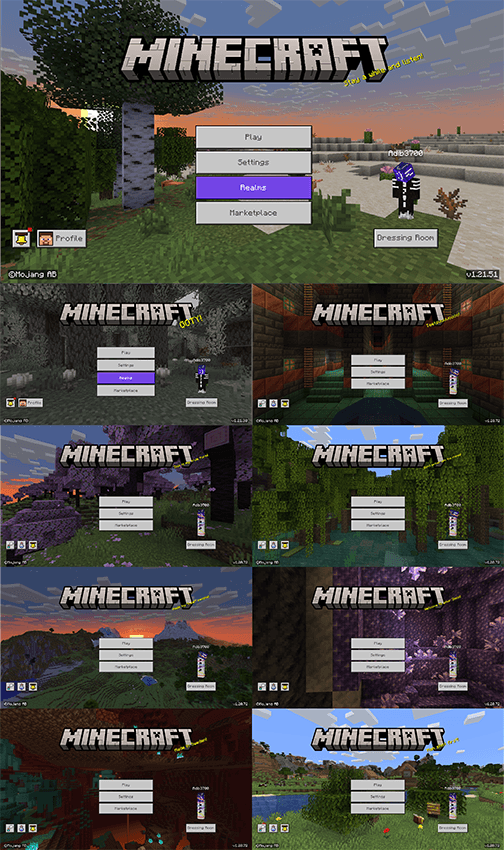 All Minecraft Panorama - Minecraft Bedrock Texture Packs - CurseForge