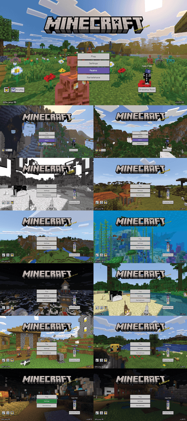 All Minecraft Panorama - Minecraft Bedrock Texture Packs - CurseForge