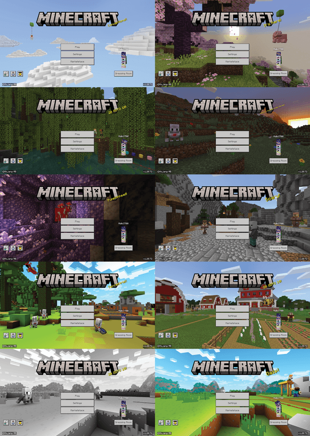 All Minecraft Panorama - Minecraft Bedrock Texture Packs - CurseForge