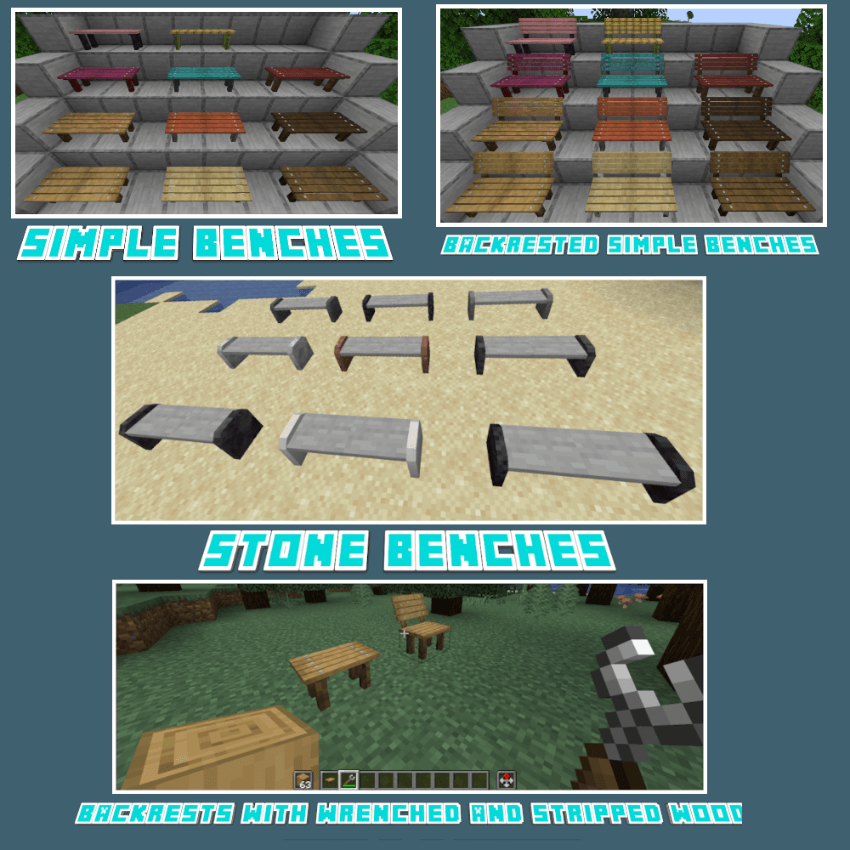 Aesthetic Seating - Minecraft Mods - CurseForge