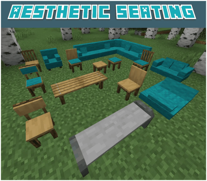Aesthetic Seating - Minecraft Mods - CurseForge