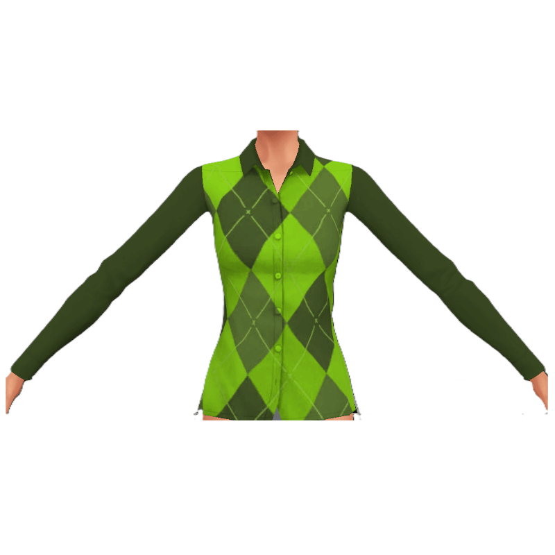 Diamond In The Ruff Blouse - The Sims 4 Create a Sim - CurseForge
