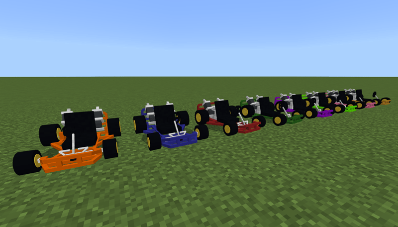 Go-Karts by Four - Minecraft Bedrock Addons - CurseForge