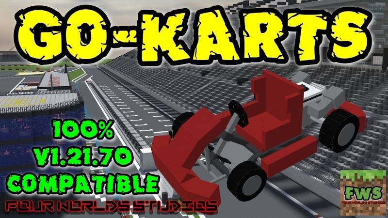 Go-Karts (Create a Map and race your Friends) - Minecraft Bedrock Addons - CurseForge