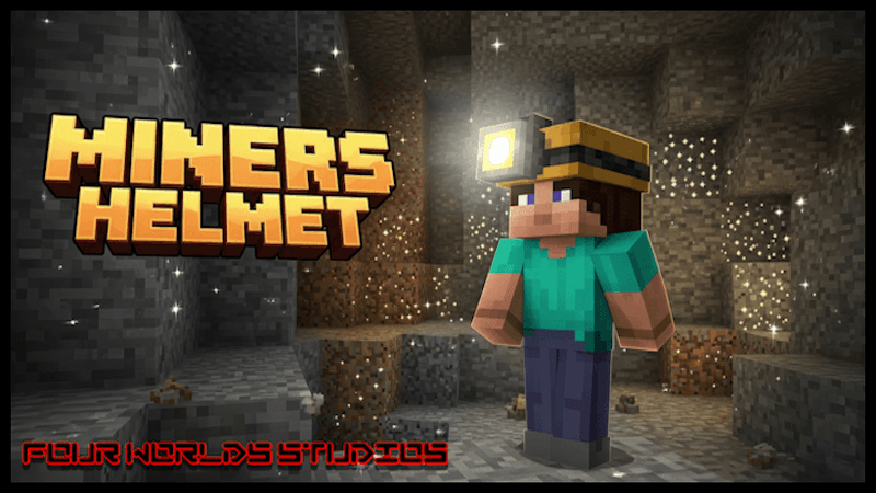 Miners Helmet by Four - Minecraft Bedrock Addons - CurseForge