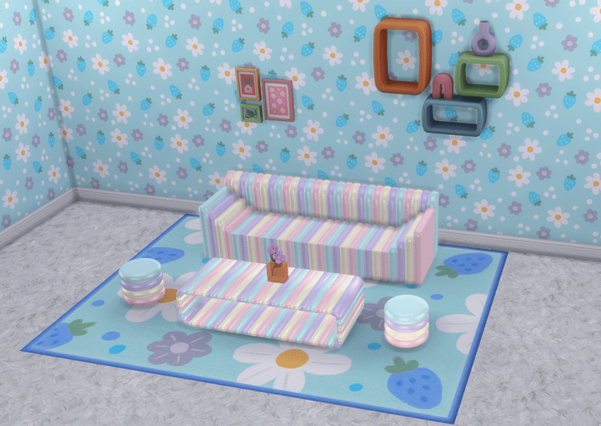 Colorful Set - Living Furniture - The Sims 4 Build / Buy - CurseForge