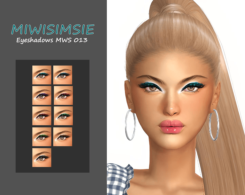 Eyeshadows MWS 013 - The Sims 4 Create a Sim - CurseForge