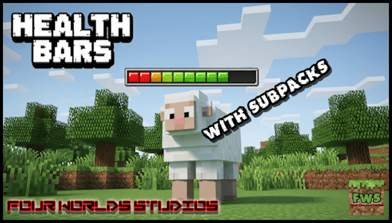 Fours Health Bars [Never Guess Again!] - Minecraft Bedrock Addons ...
