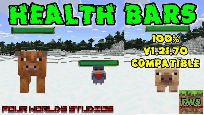 Health Bars FWS - Minecraft Bedrock Addons - CurseForge