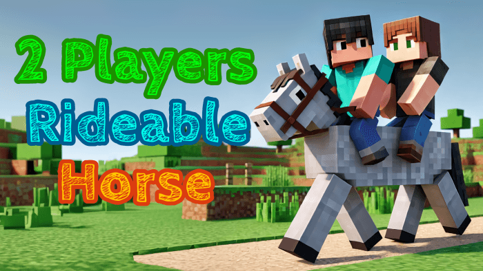 Two Players Rideable Horse (2 Players on 1 Horse) (Achievements ...