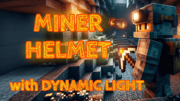 Miner Helmet with Dynamic Light (Achievements Friendly) - Minecraft Bedrock Addons - CurseForge