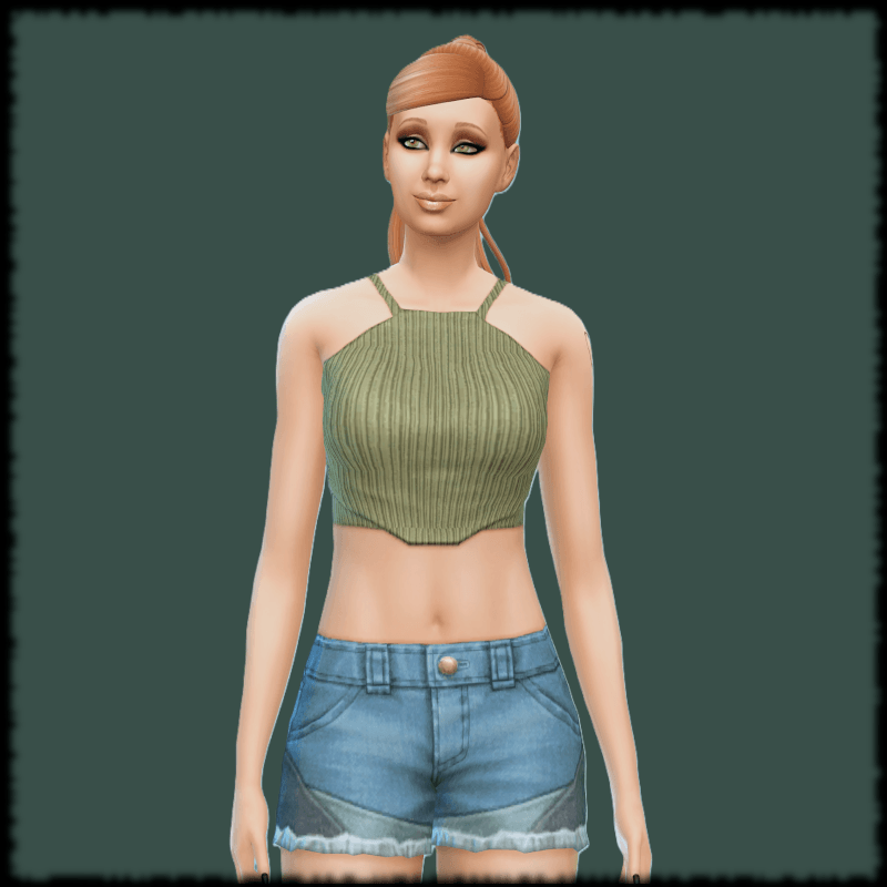 Bright Neon Ribbed Tank Top - The Sims 4 Create a Sim - CurseForge
