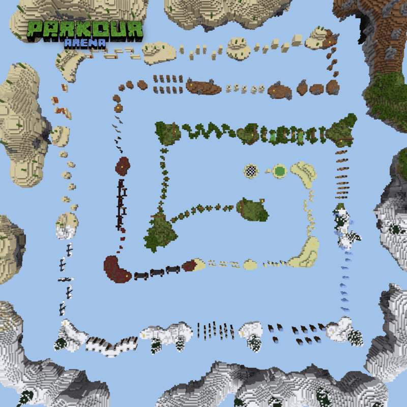 Parkour Arena - Minecraft Bedrock Maps - CurseForge