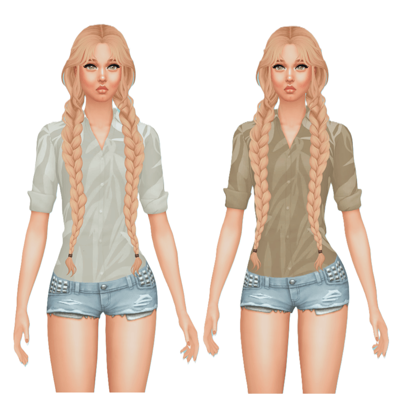 Tropical Leaf Blouse - The Sims 4 Create a Sim - CurseForge
