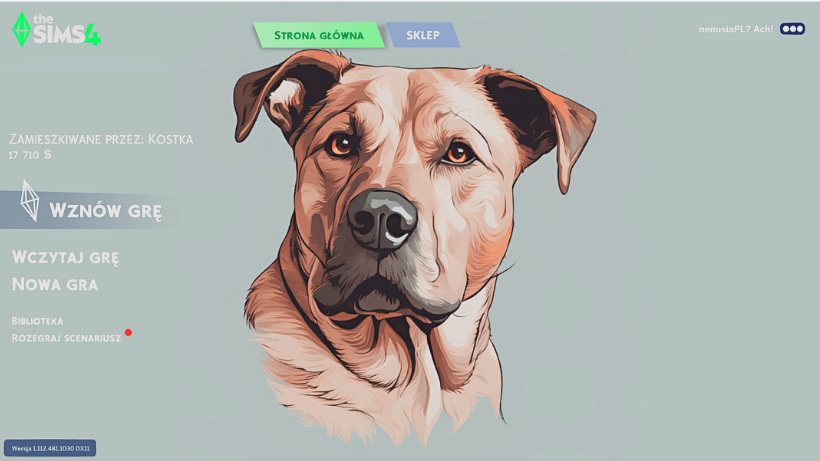 Main Menu Overrides - Cartoon dog - The Sims 4 Mods - CurseForge