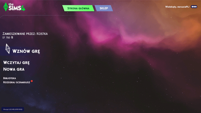 Main Menu Overrides - Galactic - The Sims 4 Mods - CurseForge